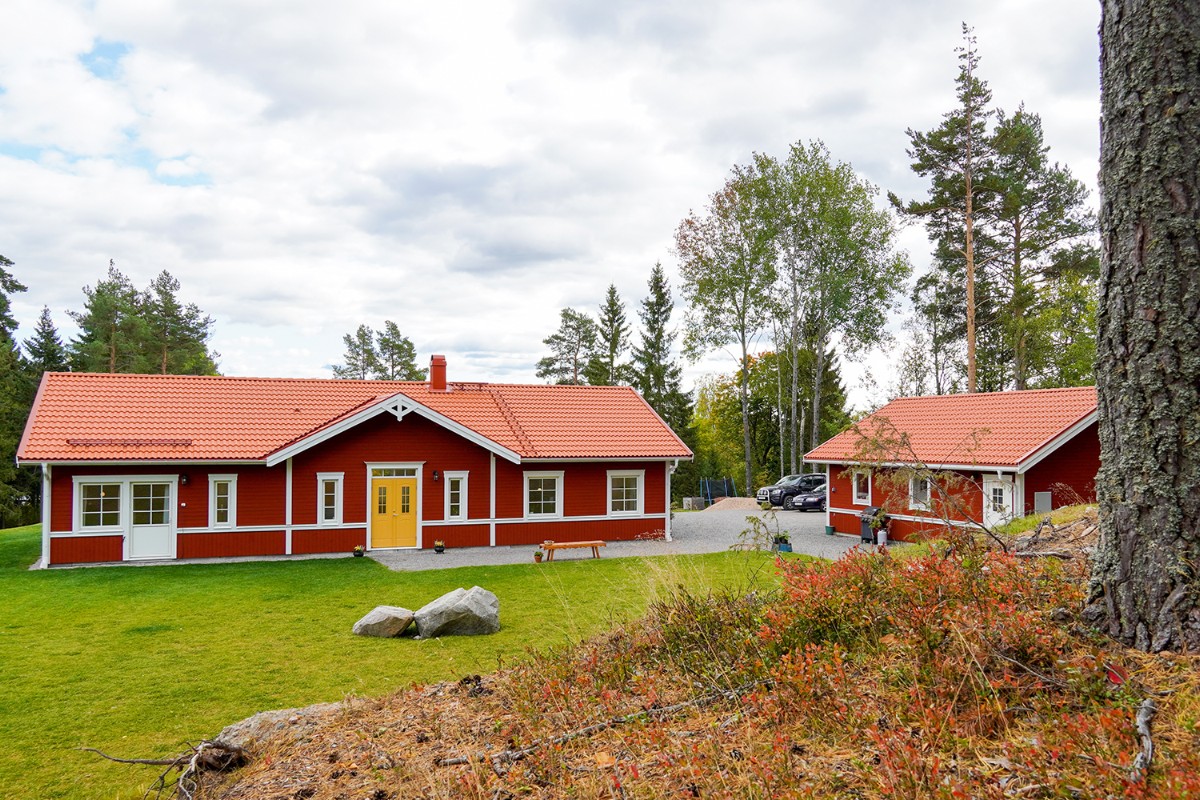 Familjen Weglin/Calderon har byggt ett Idyll 143 i Järvsö